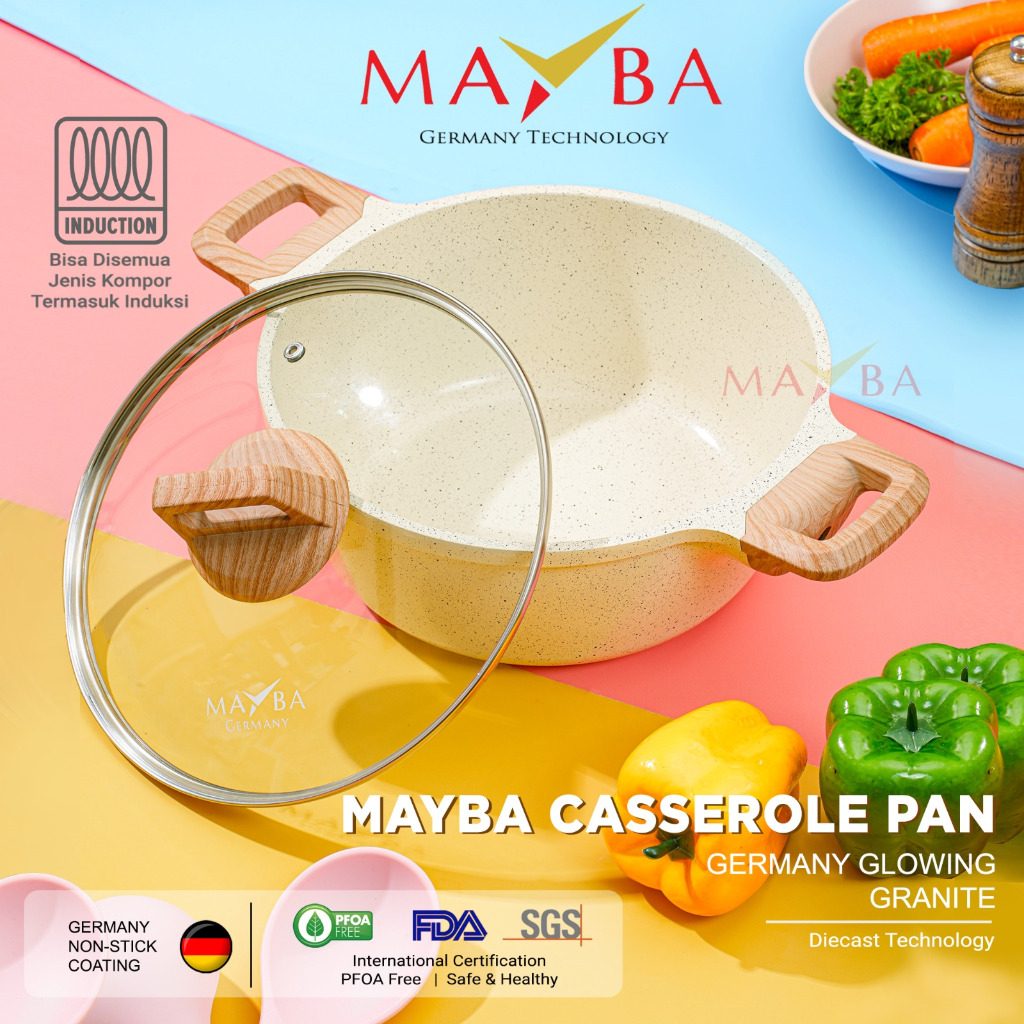 Jual PANCI SUP CASSEROLE PAN 24CM MAYBA INFINITY Bebas PFOA | Dutch ...