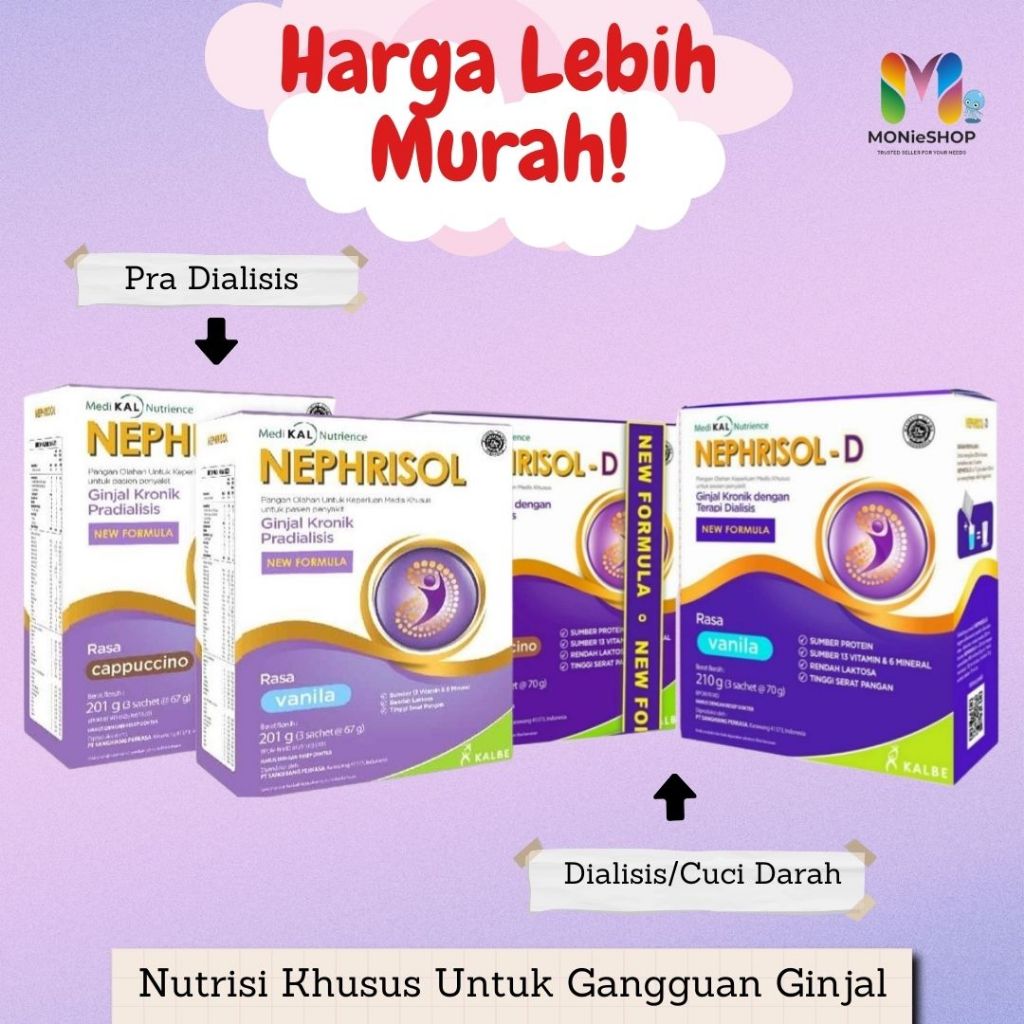 Jual MONIESHOP - Nephrisol 201gr / Nephrisol - D 231 gr | Shopee Indonesia