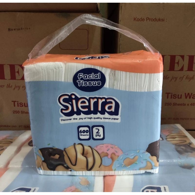 Jual Sierra Facial Tissue Isi 250 Sheet/600sheets | Shopee Indonesia
