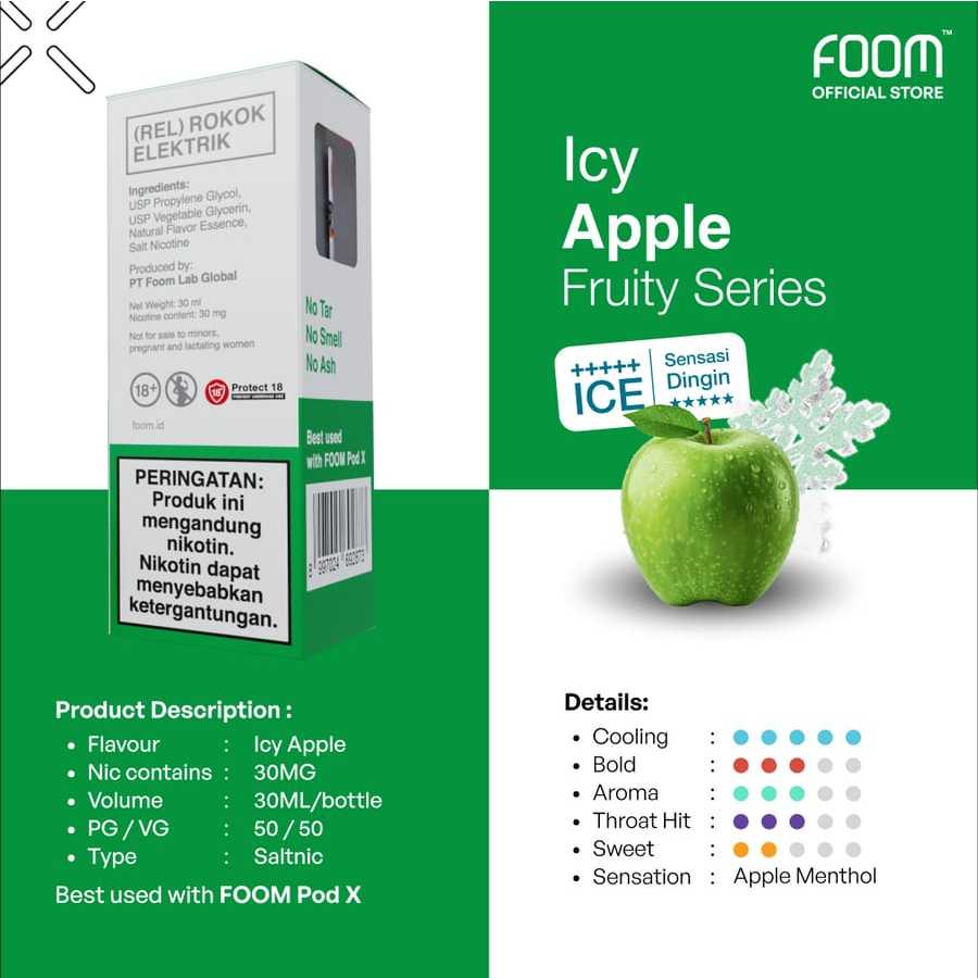 Jual Liquid Foom Apple Burst-30ml | Shopee Indonesia