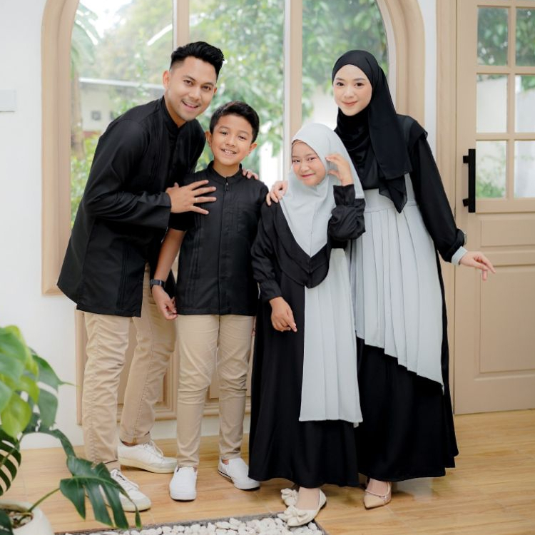 Jual Zenitha Sarimbit Khazanah Black - Sarimbit Keluarga Lebaran Couple ...