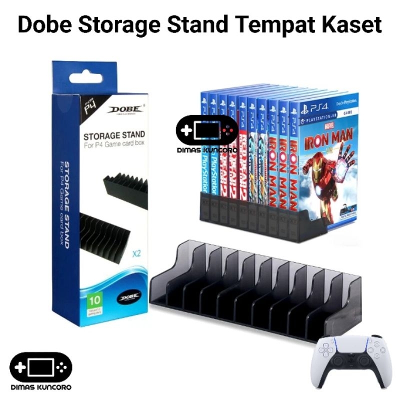 Jual Dobe Storage Stand Tempat KASET game ps playstation 1 2 3 4 5 slim ...