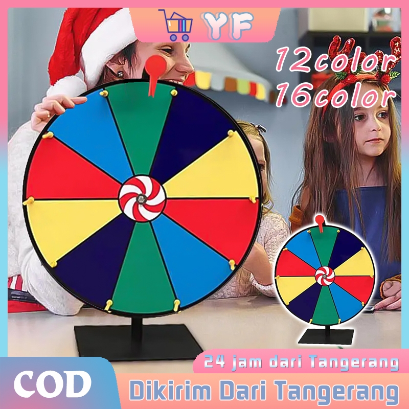 Jual 1set 1216 Warna Roda Keberuntungan Permainan Roda Putar 30cm Roda Putar Undian Wheel