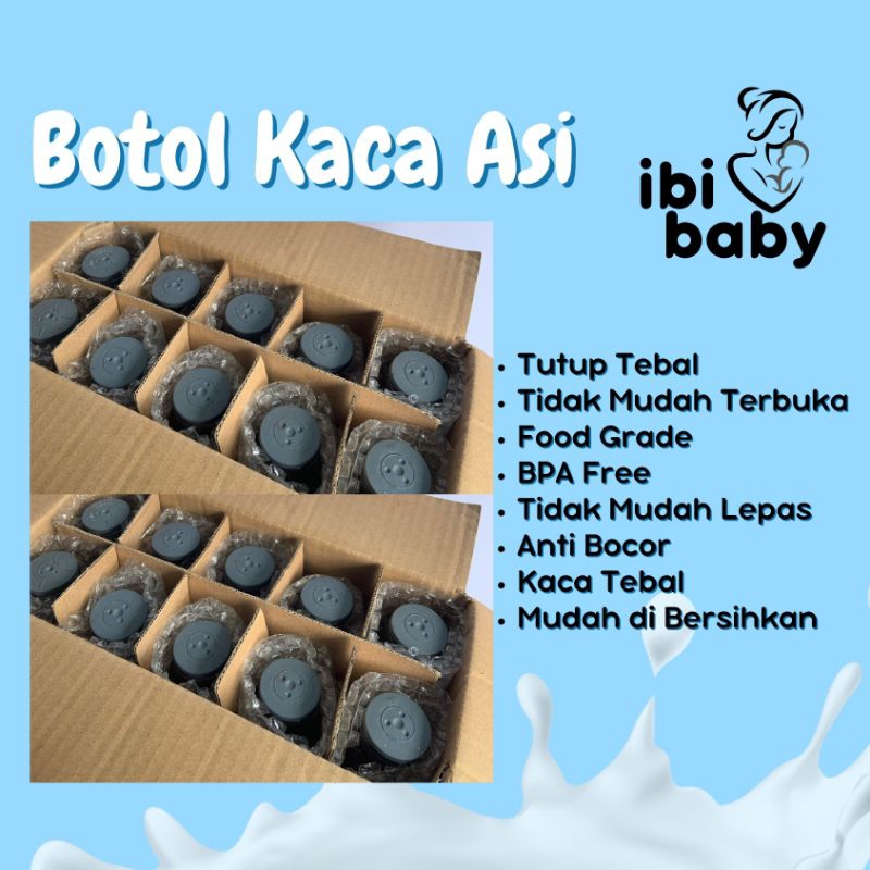 Jual Botol ASl 100ML, IBI BABY BOTOL ASI 100ML, 1 Box isi 10 PCS, Botol ...
