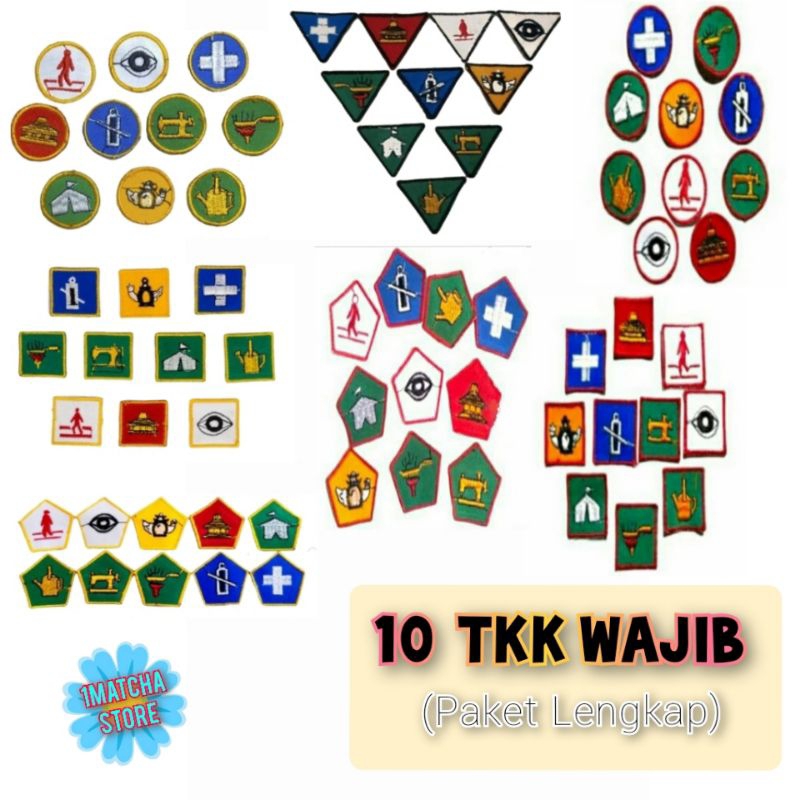 Jual Bet 10 TKK WAJIB Tanda Kecakapan Khusus Pramuka Siaga Penggalang Penegak (Paket Lengkap ...