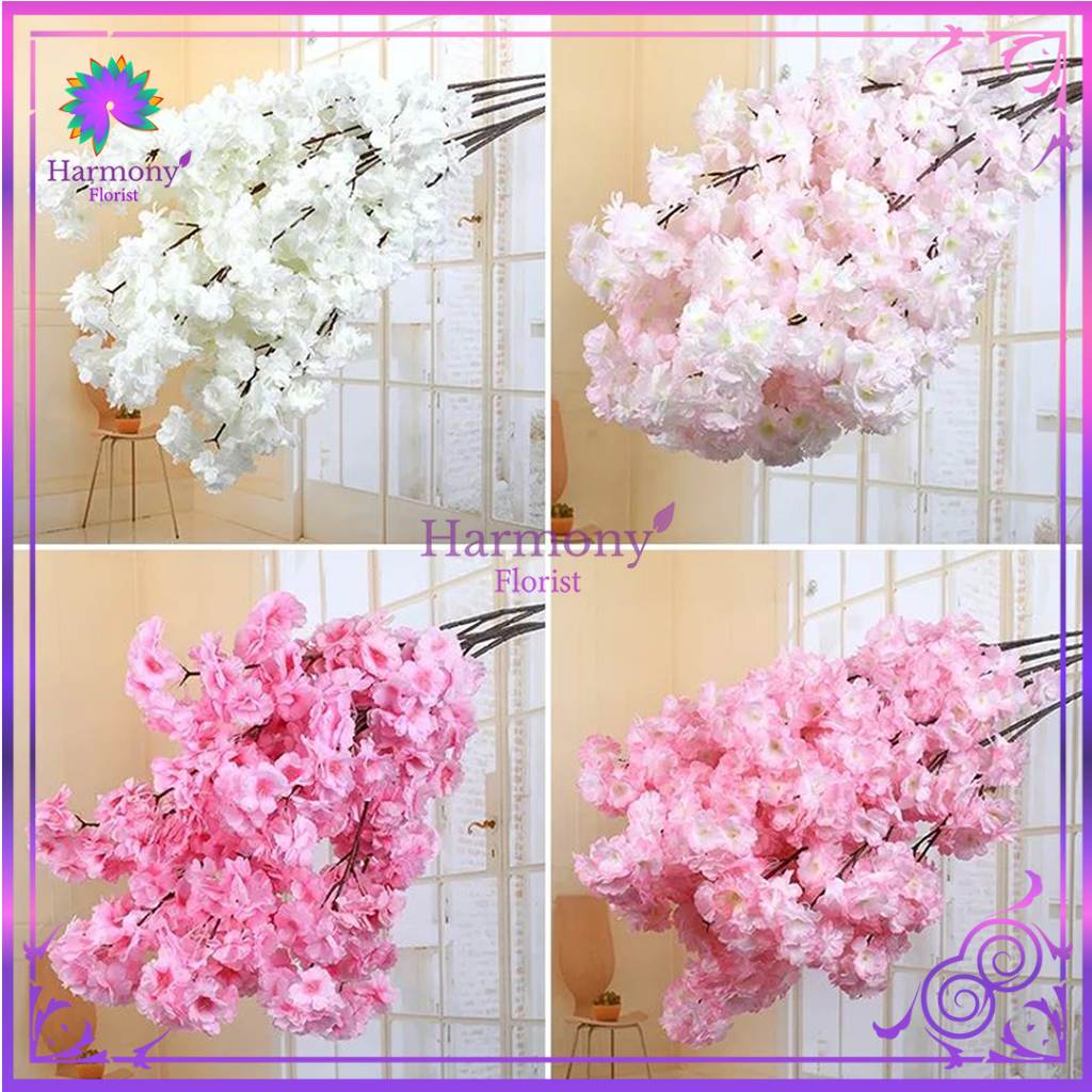 Jual Bunga Sakura Tangkai 108 cm/Cherry Blossom Artificial/Sakura ...