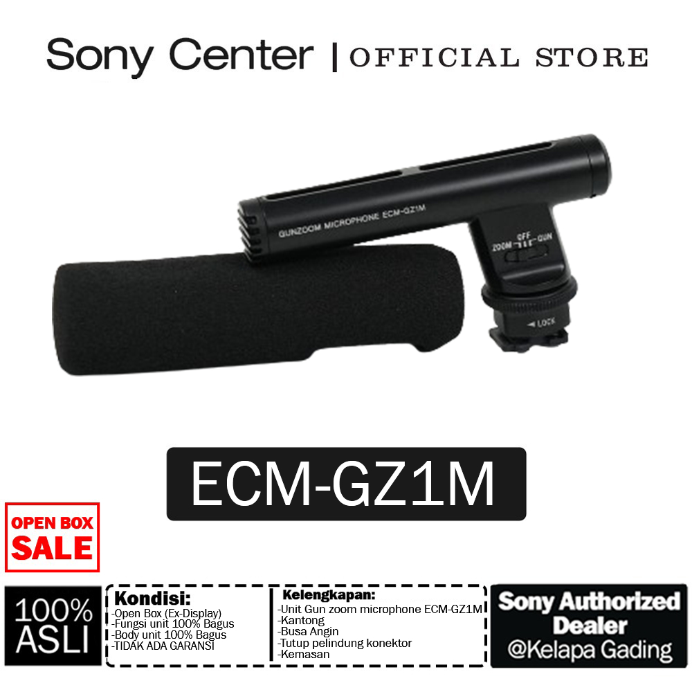 Jual SONY ECM-GZ1M / ECMGZ1M / ECM GZ1M Microphone Gun Zoom dgn Active ...