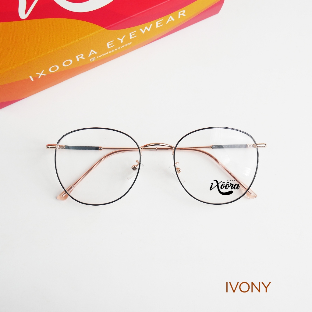Jual Ixoora Ivony Frame Kacamata Wanita Minus Photocromic Photochromic ...