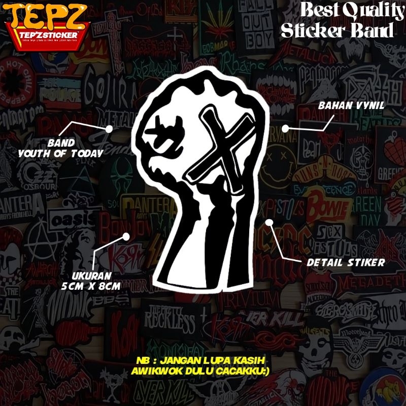 Jual STIKER STICKER (BAND YOUTH OF TODAY) STIKER BAND|STIKER METAL ...
