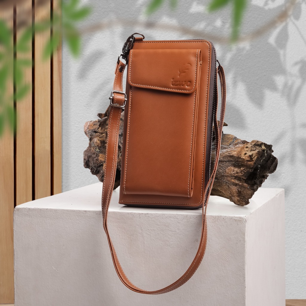 Jual Sling Bag Pouch Wanita Kulit Sapi Asli Premium by IZWA LEATHER ...