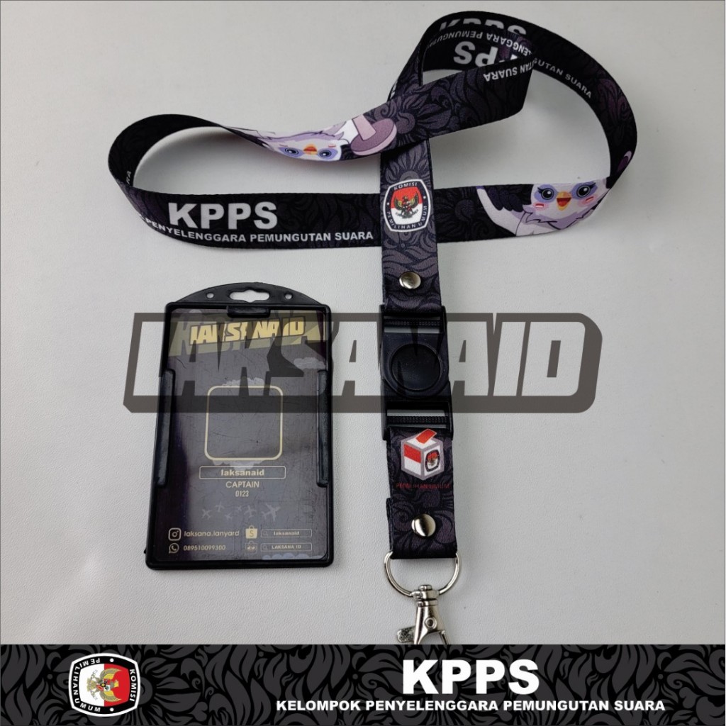 Jual LANYARD TALI ID CARD PPS PPK KPPS PLUS HOLDER | Shopee Indonesia