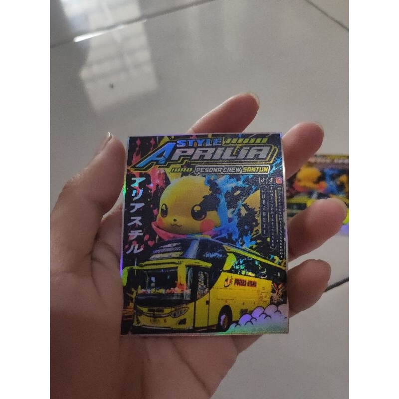 Jual Sticker Bus putera utama Aprilia style Original | Shopee Indonesia