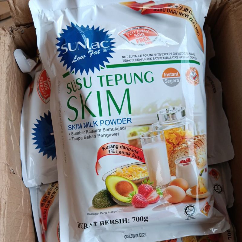Jual Susu skim tepung Sunluc free 50gr 1dus | Shopee Indonesia