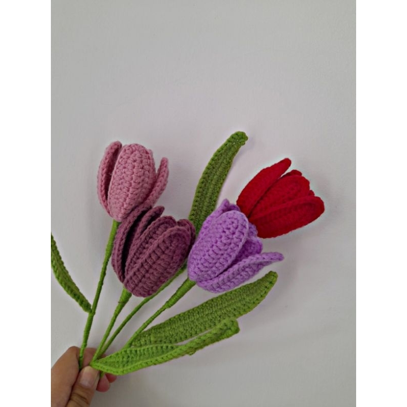 Jual Tulip Flower/Bucket bunga/Bucket wisuda/bunga rajut | Shopee Indonesia
