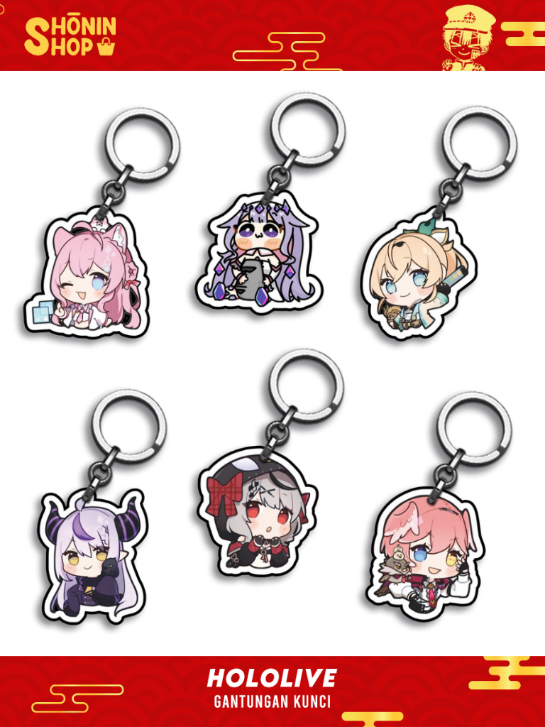 Jual [BELI 3 GRATIS 1] Gantungan Kunci Anime Vtuber | Gantungan ...