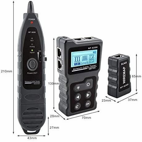 Jual Cable Tester NF-8209 Cable Tester Poe Testing for Lan Cat5/Cat6 ...