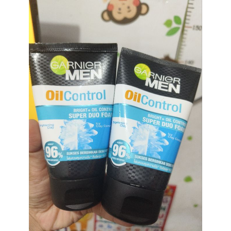 Jual GARNIER MEN OIL CONTROL SUPER DUO FOAM 100 ML | Shopee Indonesia