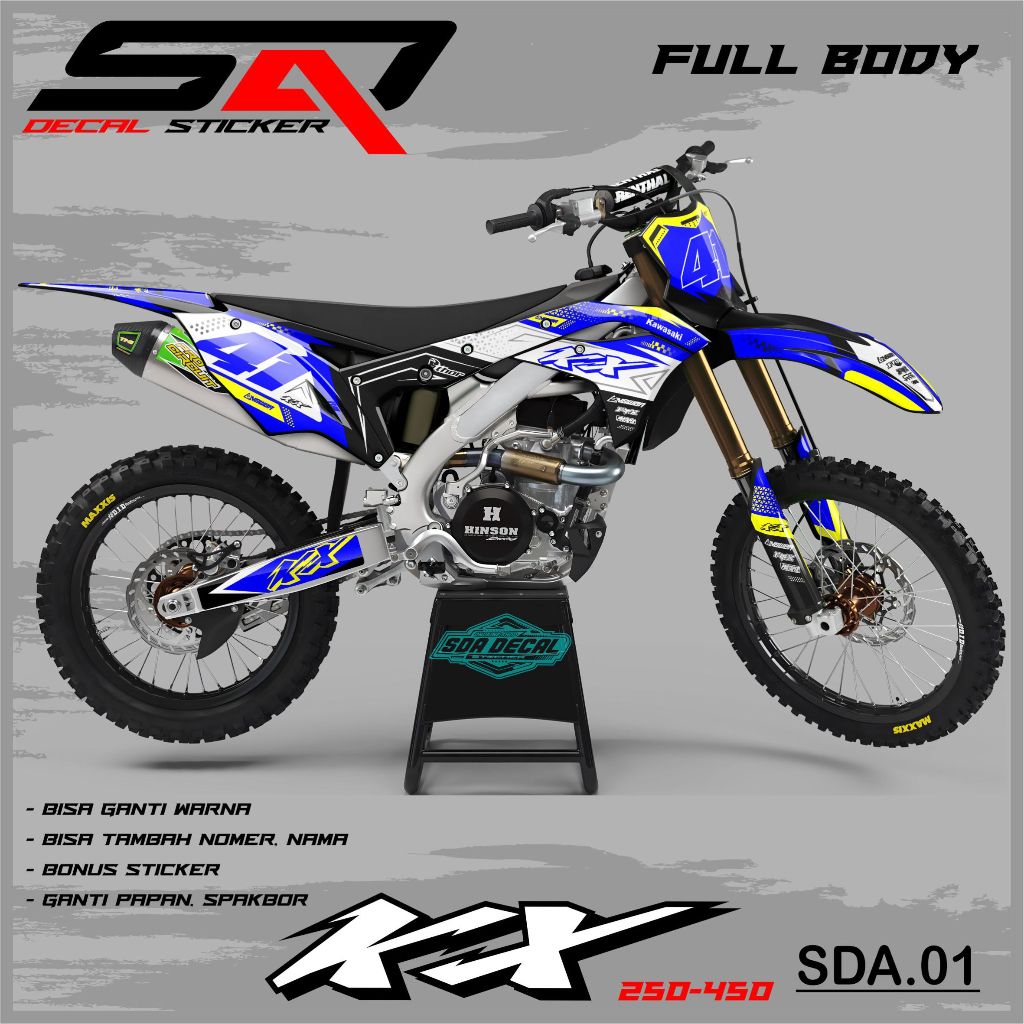 Jual Custom Decal Stiker Full Body KX 250-450 - Dekal Sticker Variasi ...