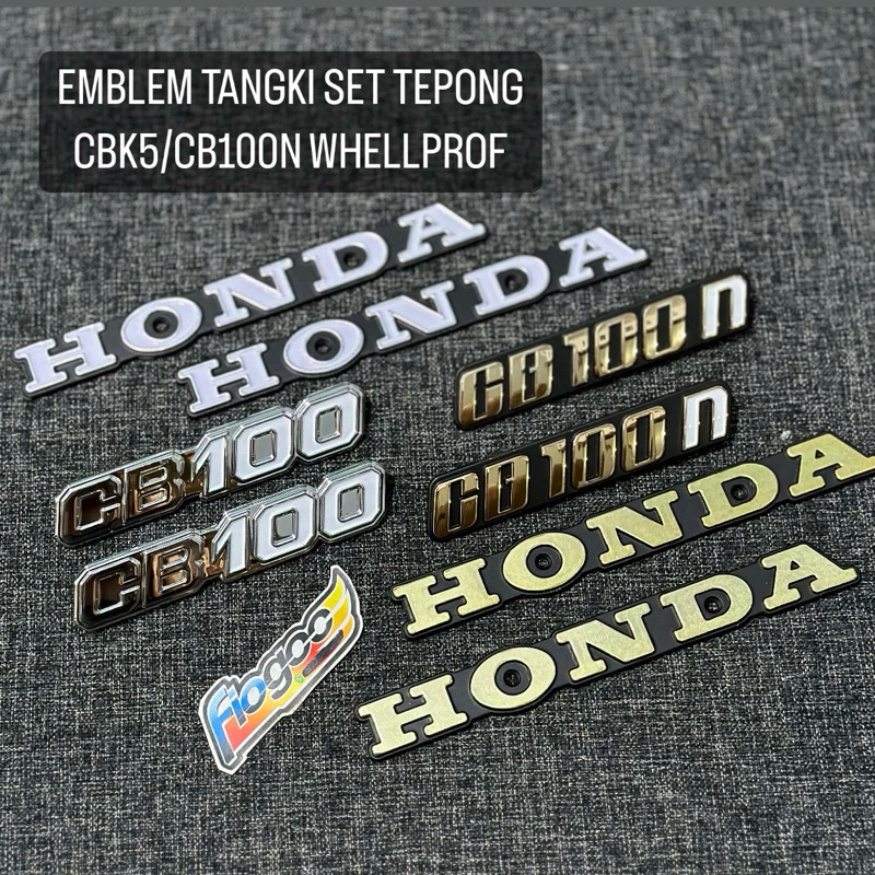 Jual EMBLEM TANGKI CB K5 WHELLPROF EMBLEM TANGKI CB100N EMBLEM TEPONG ...