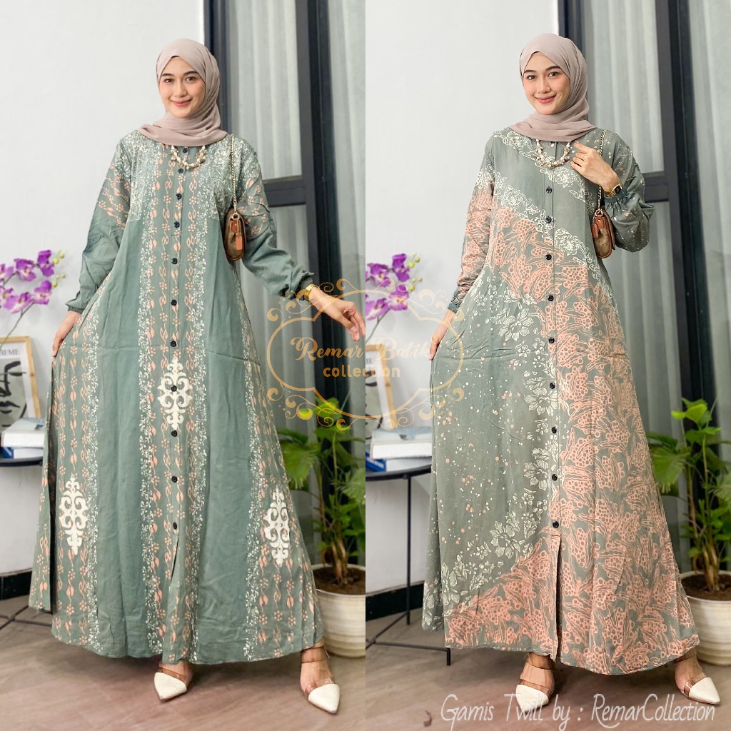 Jual Remar Collection - Gamis Twill Berkualitas Model Tali Samping ...