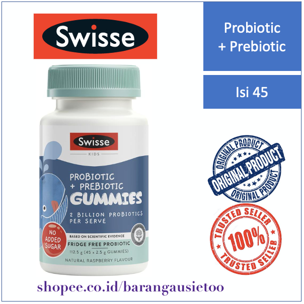 Jual Swisse KIDS Probiotic & Prebiotic Gummies Gummy 45 Pack or ...