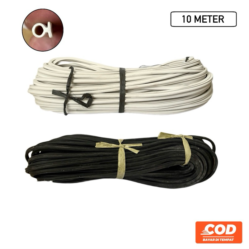 Jual (10 Meter) Karet Sekoneng 606 | Karet Stopper | Karet Bulat Hitam ...