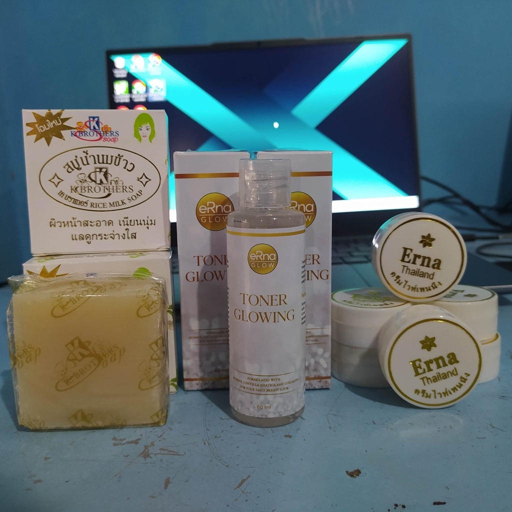 Jual Paket 3in1 Ampuh mencerahkan wajah Toner erna Malaysia erna ...