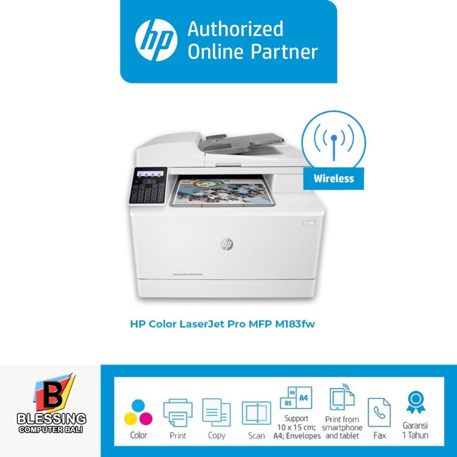 Jual Printer HP LaserJet Pro MFP M183fw Colour | Shopee Indonesia