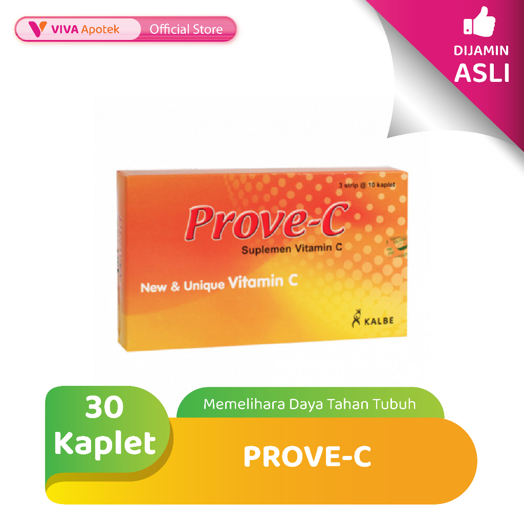 Jual Prove-C Suplemen untuk Memelihara Daya Tahan Tubuh (30 Kaplet ...
