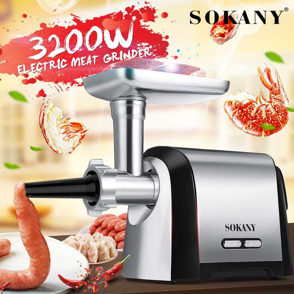 Jual SOKANY Food Procecor 3200W Blender Kitchen Mesin Penggiling Daging ...