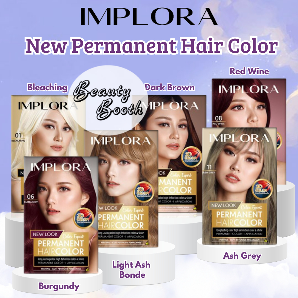 Jual IMPLORA New Permanent Hair Color | Cat Rambut Perwarna Bleaching ...