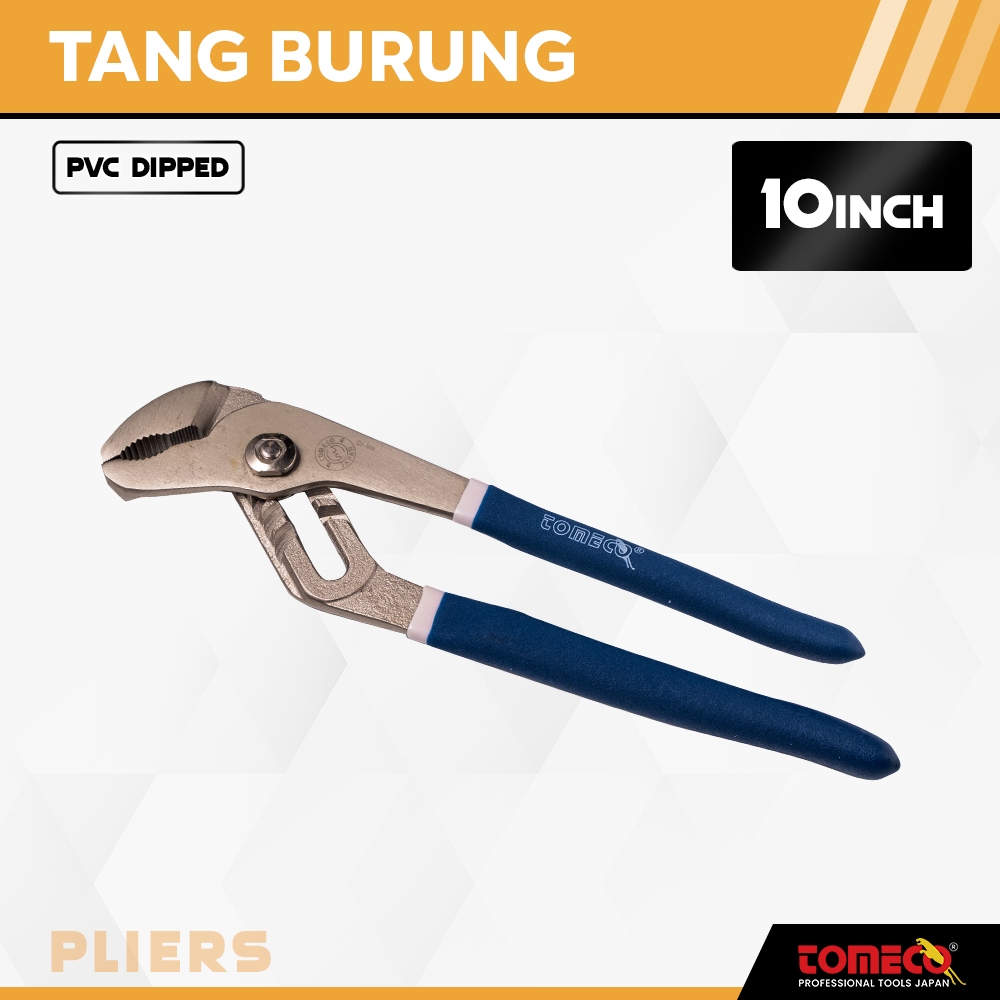 Jual Tang Burung 10" Tomeco Groove Joint Plier / Water Pump Plier ...