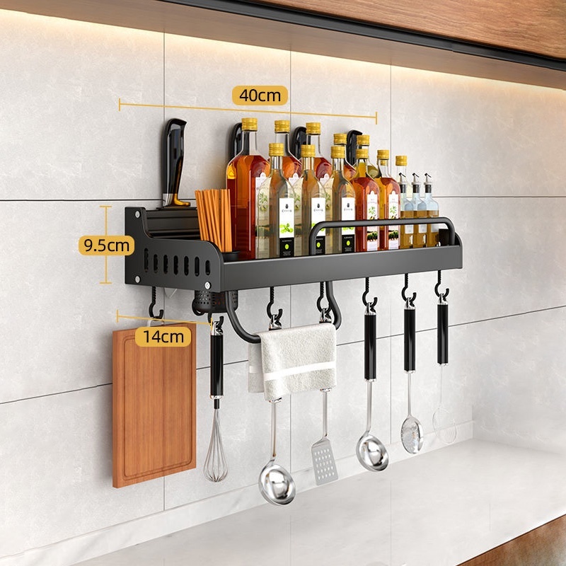 Jual Rak Bumbu Dapur Dinding Kitchen Rack Tempat Pisau Rak Gantung Rak ...