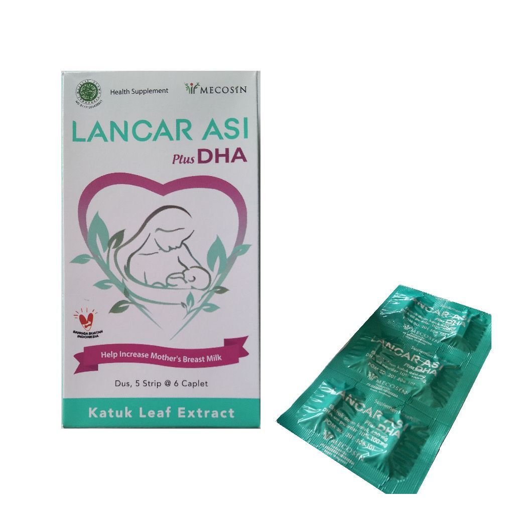 Jual Lancar ASI Plus DHA | 1 box isi 5 Strip @30 Kaplet | Pelancar ASI | ASI Booster | Shopee ...