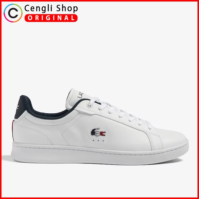 Jual SEPATU SNEAKER KULIT LACOSTE PRIA ORIGINAL CASUAL KETS ASLI PUTIH ...