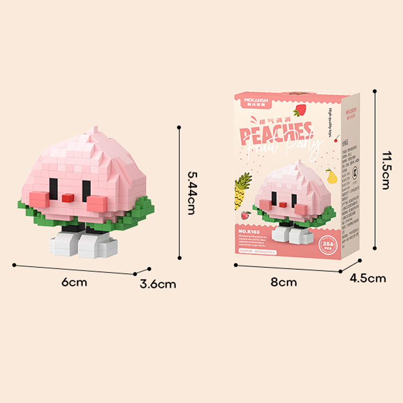 Jual XiNZ Mini Bricks Toys Fruit Buah Building Block Nano 3D Mainan ...
