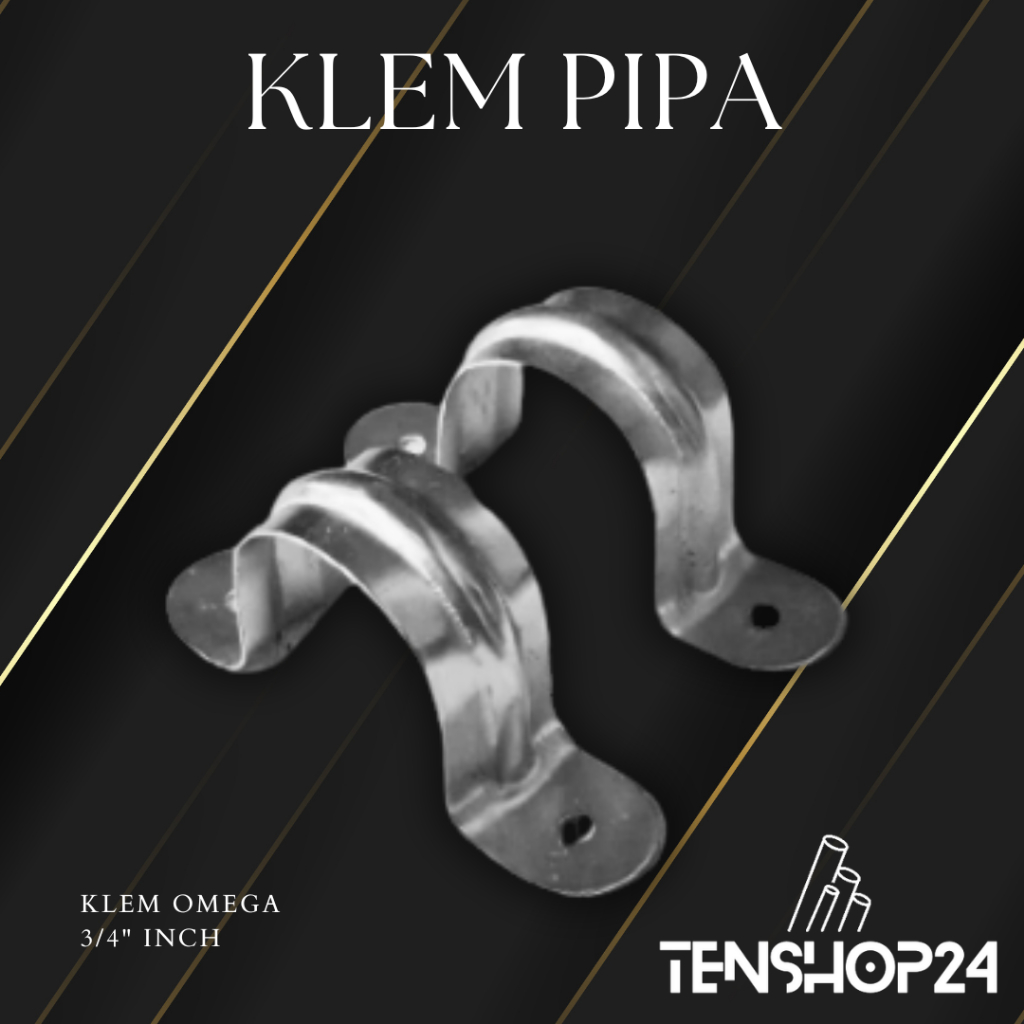 Jual Klem Pipa / Klem Omega / Klem Plat Besi Seng Ukuran 3/4" Inch | Shopee Indonesia