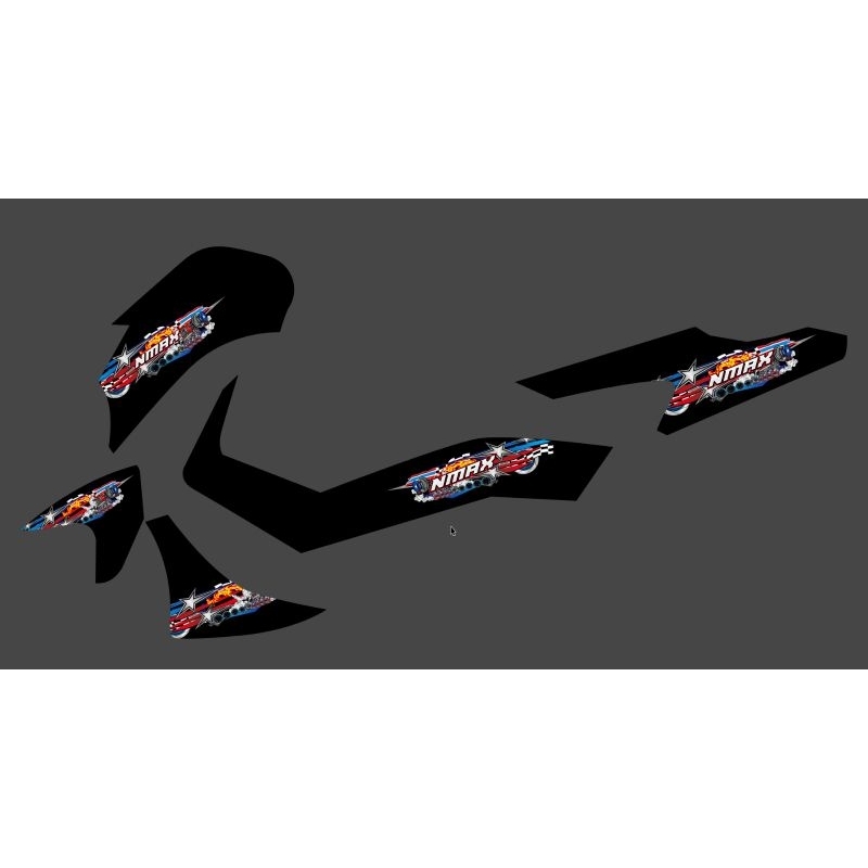 Jual striping sticker nmax new motif ala livery diesel transparan ...