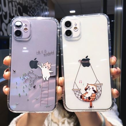 Jual Casing Ponsel Bening Transparan Bergambar Motif Kartun Animal Lucu ...