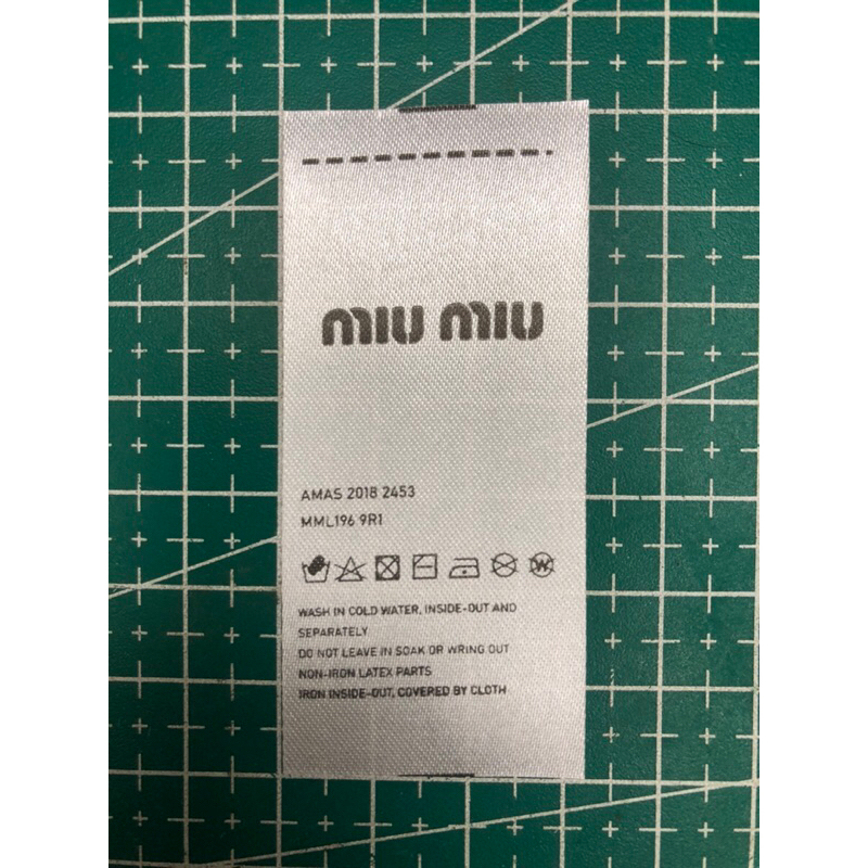 Jual MIU MIU LABEL TAG WASH SUPER PREMIUM CO 1X DIKIRIM 600PCS | Shopee ...