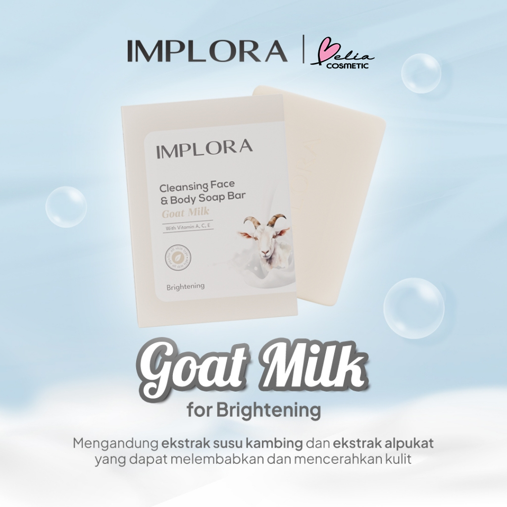 Jual BELIA IMPLORA Cleansing Face & Body Bar 60g | Sabun Wajah Badan ...