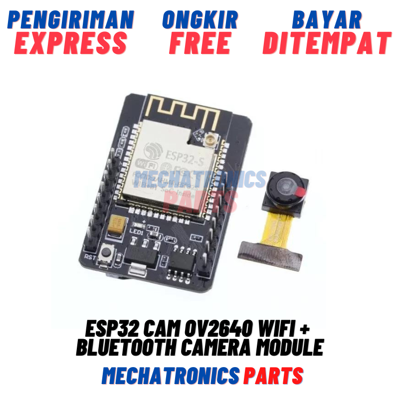 Jual ESP32 CAM OV2640 WiFi + Bluetooth Camera Module Development Board | Shopee Indonesia