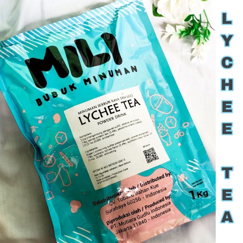 Jual BUBUK MINUMAN MILI LYCHEE TEA / TEH LECI KEMASAN 1 KG | Shopee ...