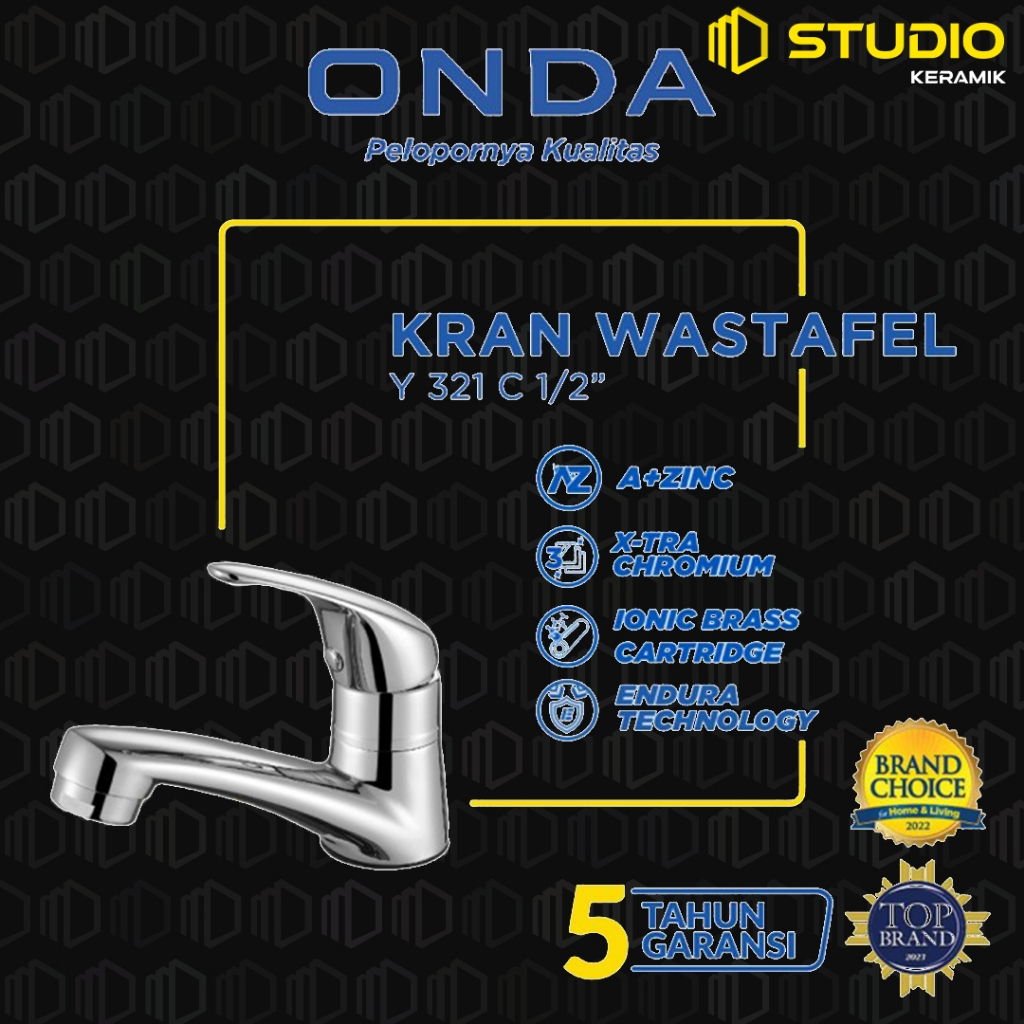 Jual ONDA Kran Wastafel Cuci Tangan ONDA Y 321 C 1/2” | Shopee Indonesia