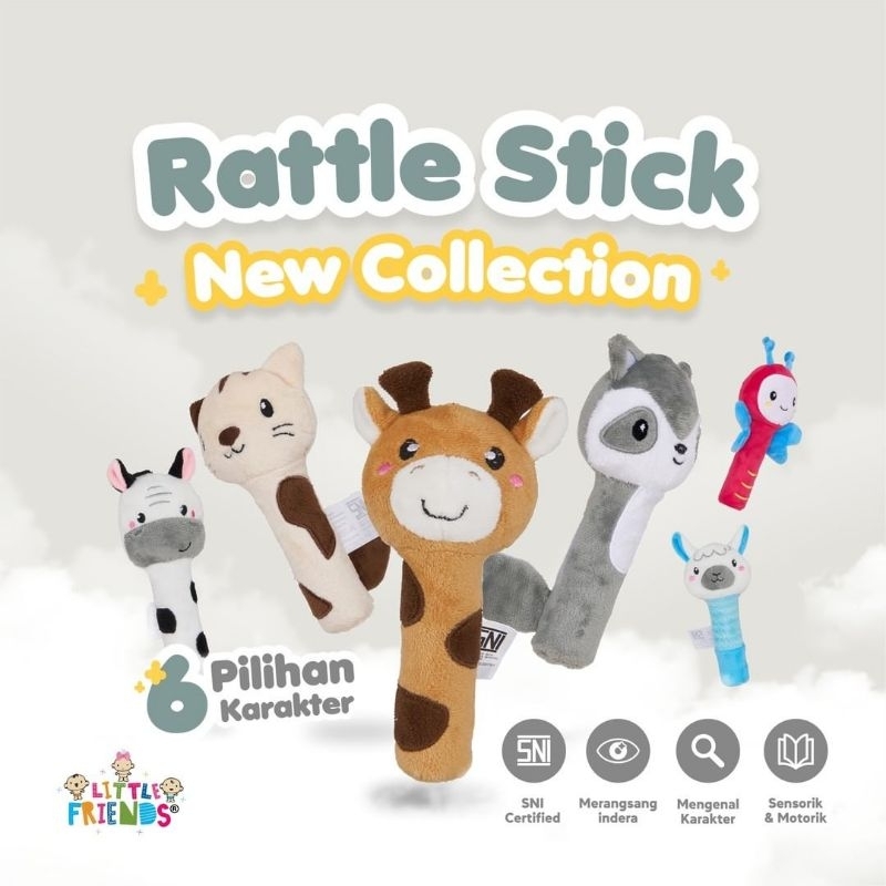 Jual Little Friends Rattle Stick Kerincing - Mainan Bayi Melatih ...