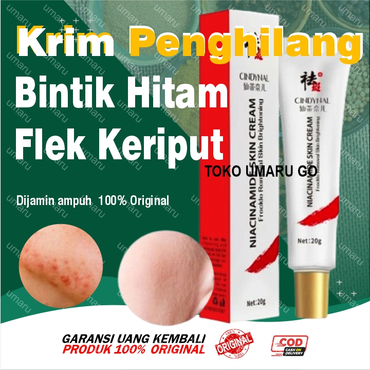 Jual (BPOM) CINDYNAL Niacinamide Skin Whitening Freckle Cream Remove Dark Spots Penghilang Flek ...