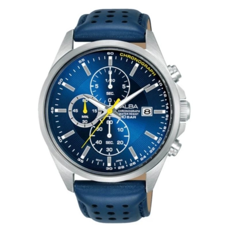 Jual ALBA AM3951X1 Jam Tangan Analog Pria Leather Original Garansi ...