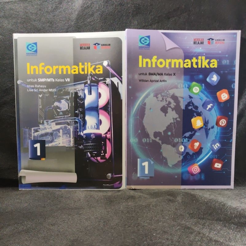 Jual Buku Informatika kelas 7, 10, VII, X, SMP, SMA, Grafindo ...