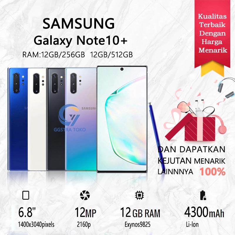 Jual [Sinyal Permanen]Samsung Note10Plus 5G Galaxy Note10+ Second Original 100% Mulus | Shopee ...