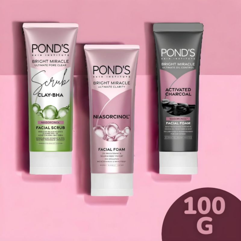 Jual Ponds Facial foam & scrub 100G | Shopee Indonesia